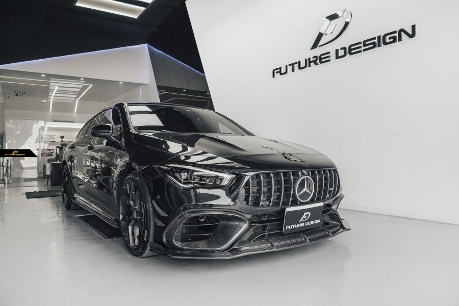 CLA45S Carbon FDGT Front Lip - Future Design Malaysia