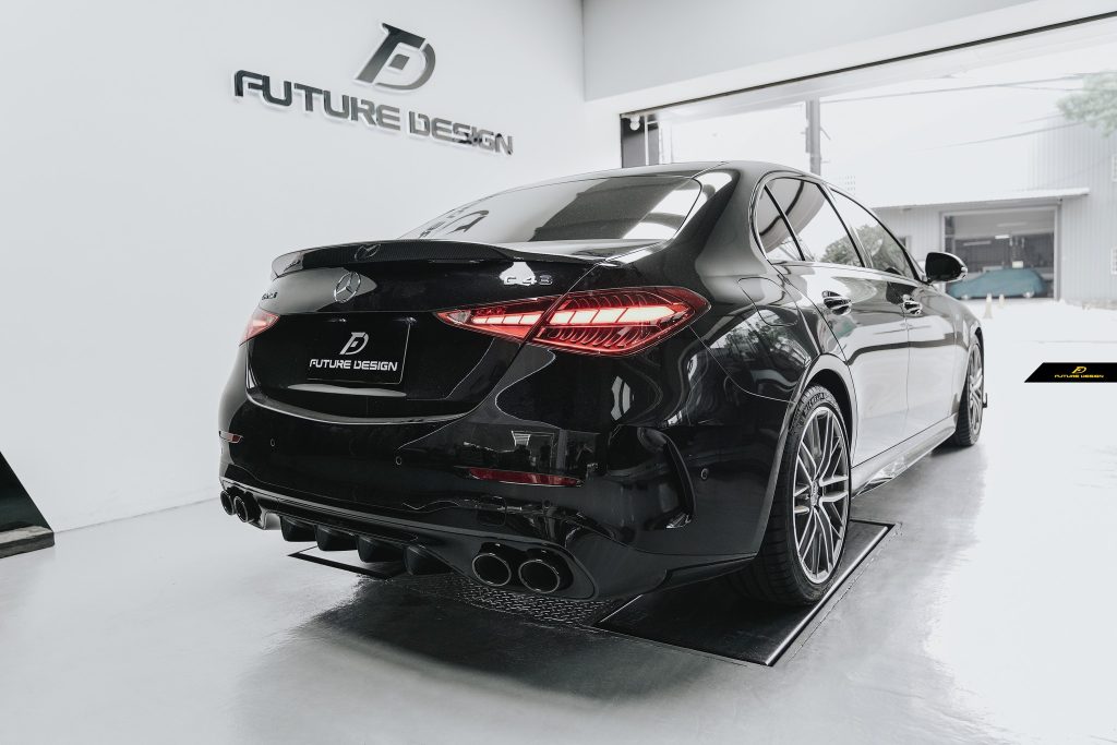 W206 C43 Diffuser With Exhaust Tips - Future Design Malaysia