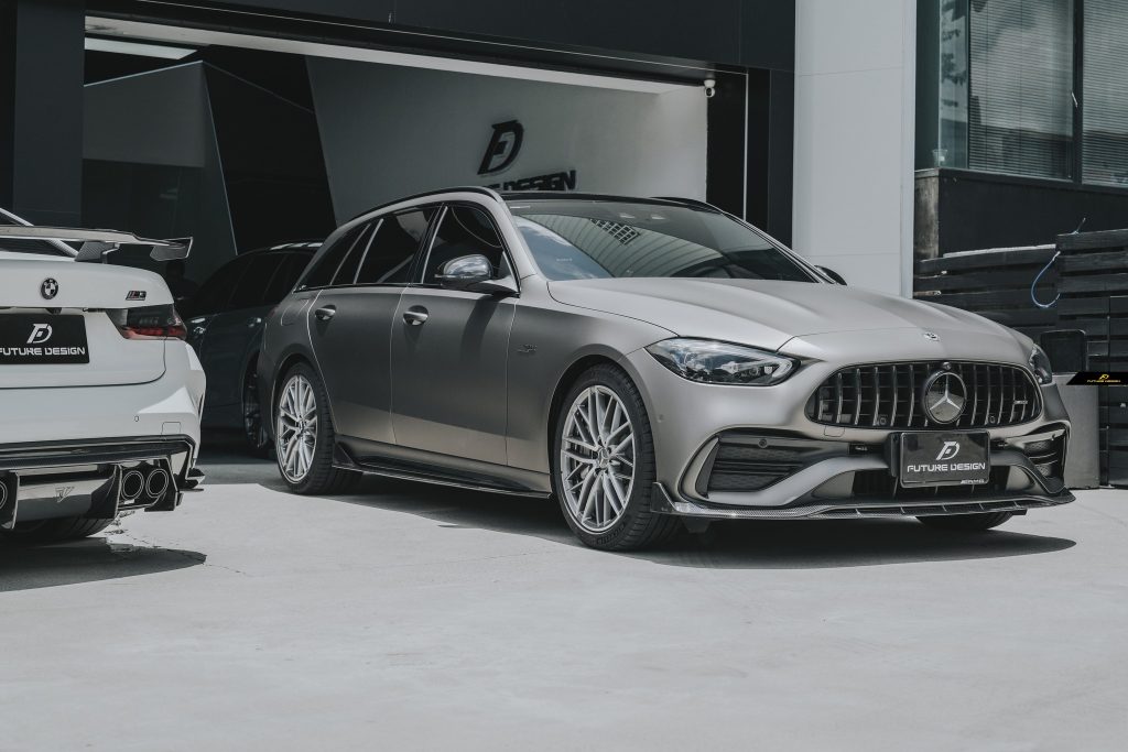 W206 Carbon FD V1 Front Lip - Future Design Malaysia