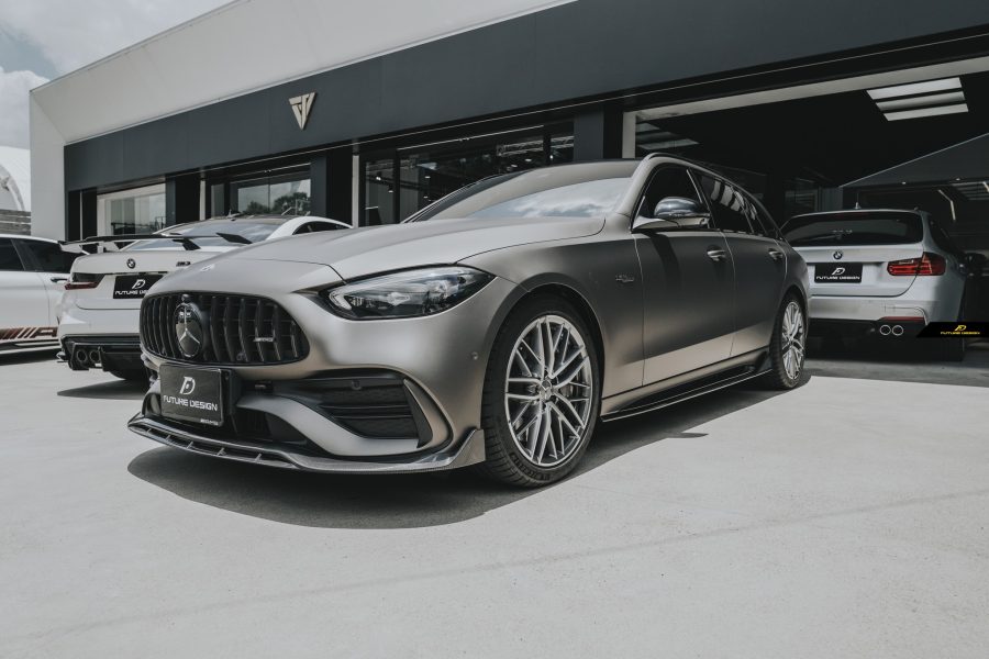 W206 Carbon FD V1 Front Lip - Future Design Malaysia