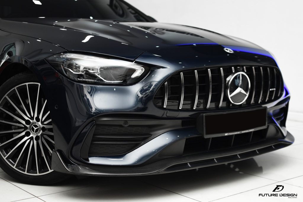 W206 Carbon FD V1 Front Lip - Future Design Malaysia