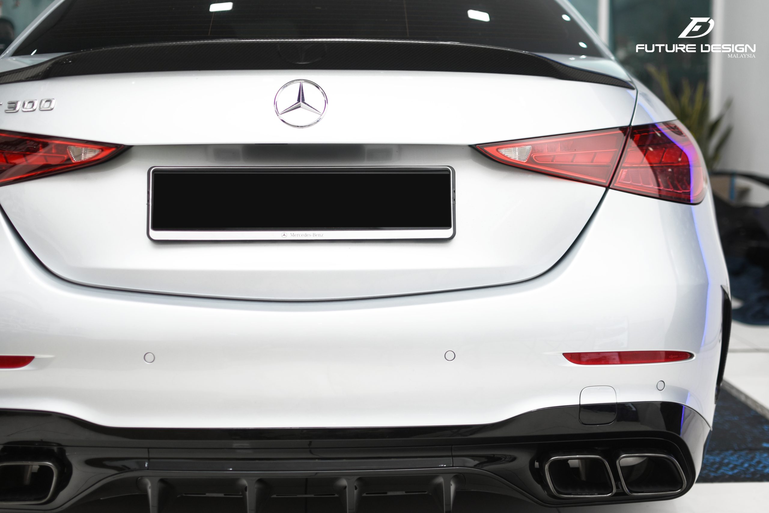 W206 C63 Diffuser With Exhaust Tips - Future Design Malaysia