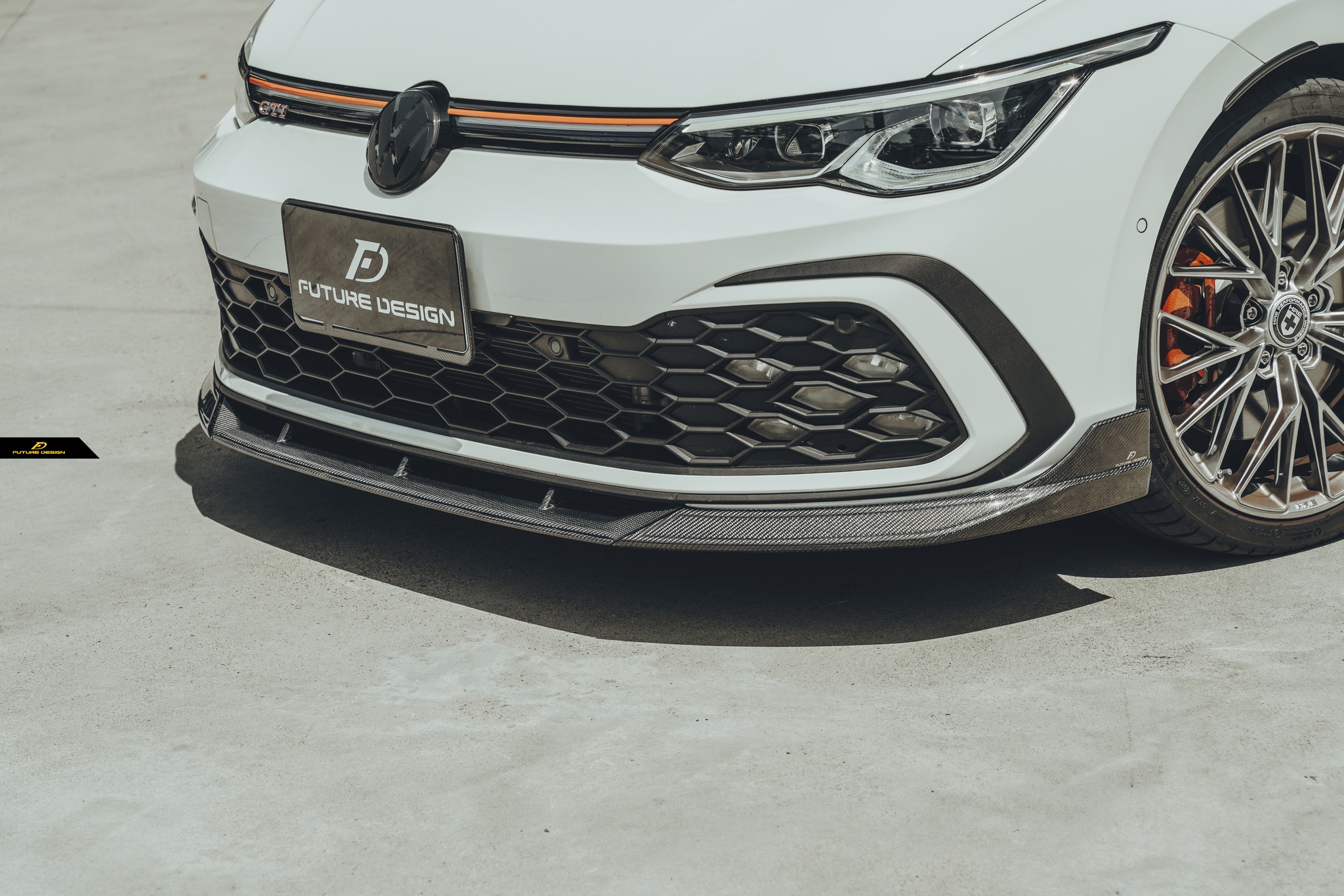 Golf GTI MK8 Carbon FD Front Lip - Future Design Malaysia