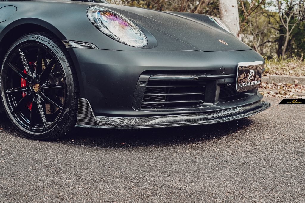 Porsche 992 Carrera Carbon FD Front Lip - Future Design Malaysia