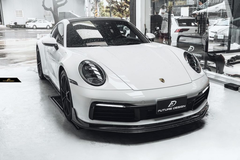 Porsche 992 Carrera Carbon FD Front Lip - Future Design Malaysia