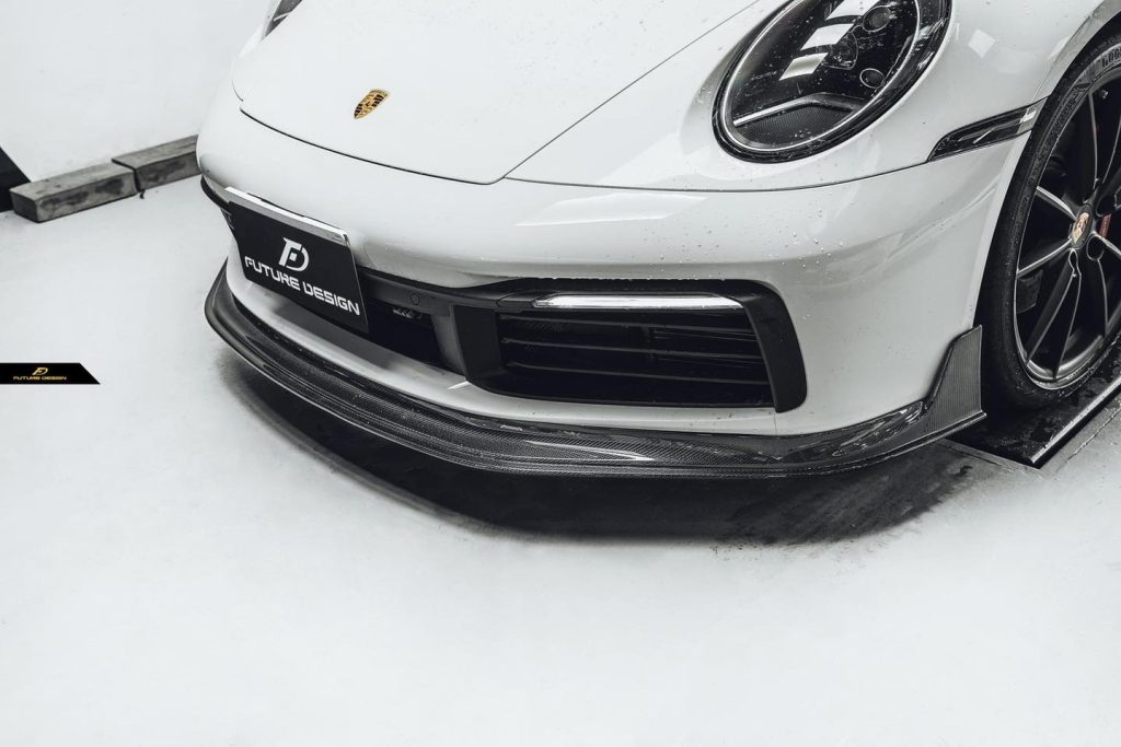 Porsche 992 Carrera Carbon FD Front Lip - Future Design Malaysia