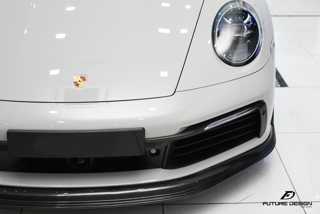 Porsche 992 Carrera Carbon FD Front Lip - Future Design Malaysia