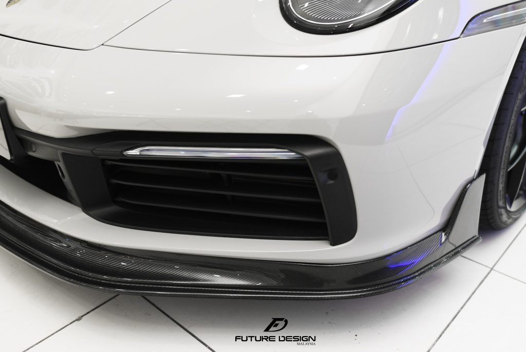 Porsche 992 Carrera Carbon FD Front Lip - Future Design Malaysia