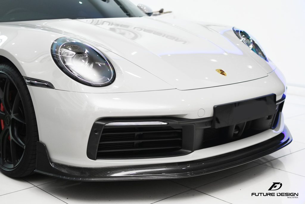 Porsche 992 Carrera Carbon FD Front Lip - Future Design Malaysia