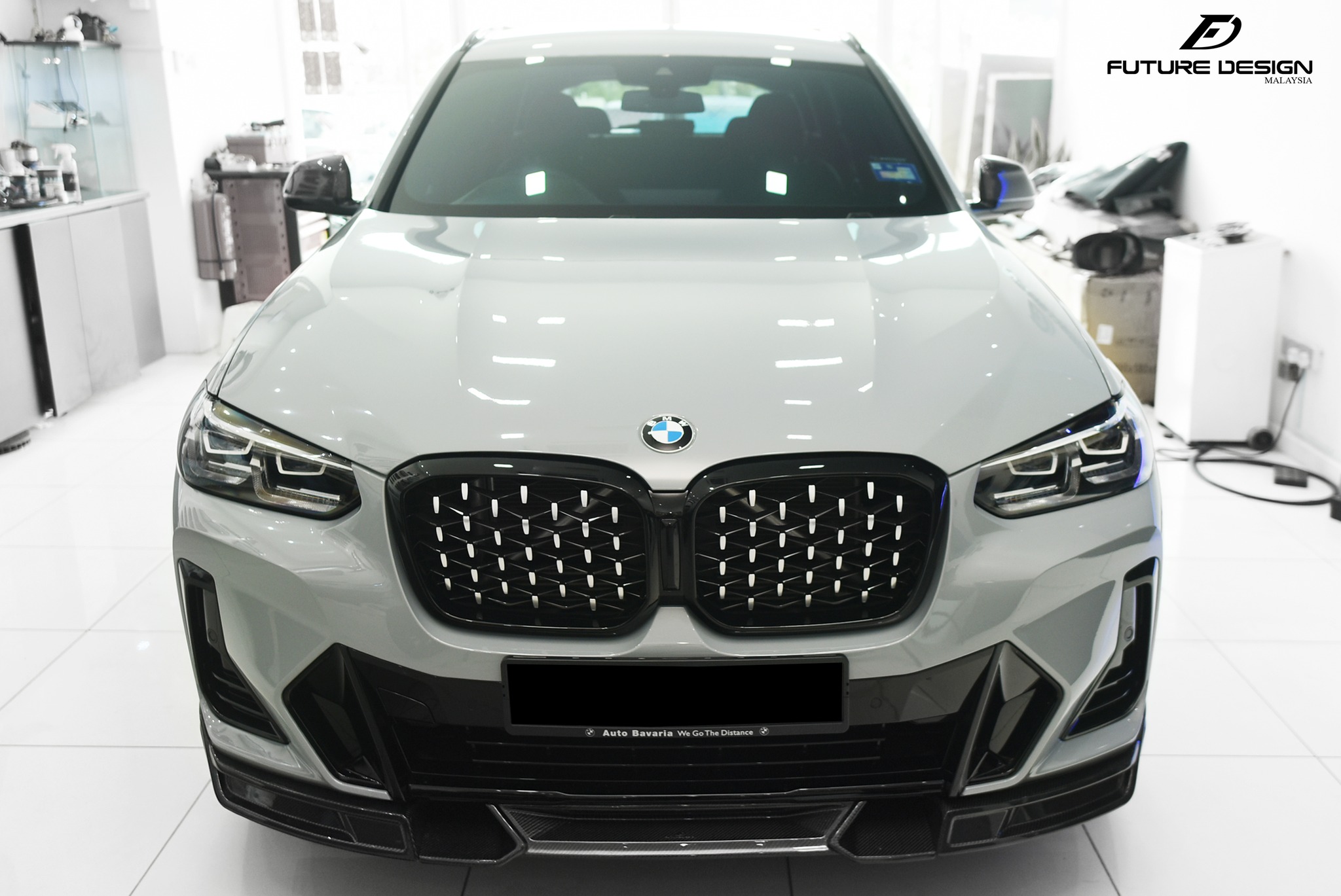 G01/G02 Black Trim Chrome Diamond Grille - Future Design Malaysia