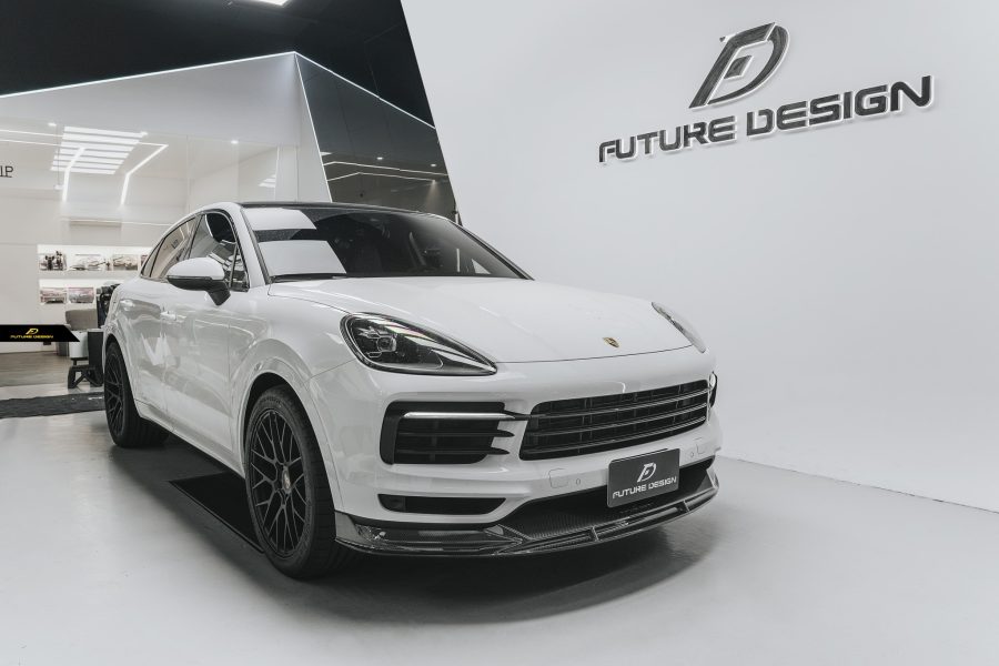 Cayenne Carbon FD Front Lip - Future Design Malaysia