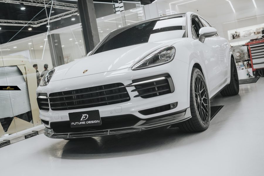 Cayenne Carbon FD Front Lip - Future Design Malaysia