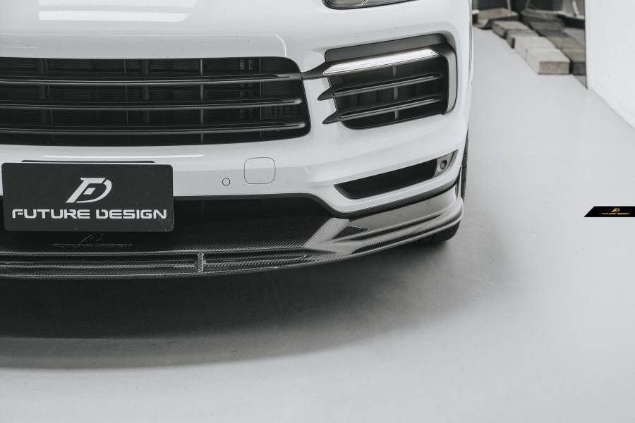 Cayenne Carbon FD Front Lip - Future Design Malaysia