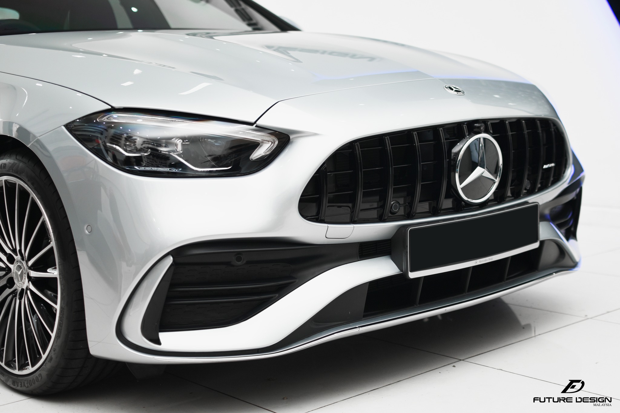 W206 AMG Line GT Black Grille - Future Design Malaysia